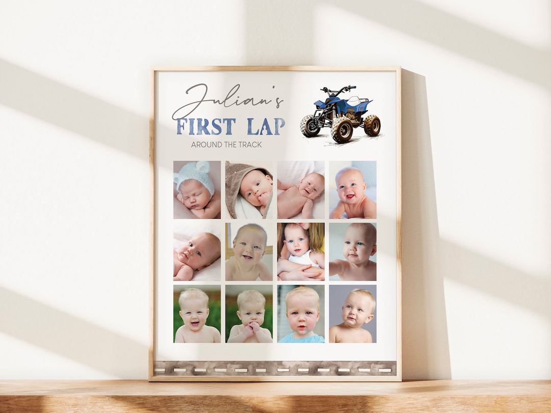 Quad Bike First Lap Photo Poster Template ATV 4 Wheeler Theme - Etsy