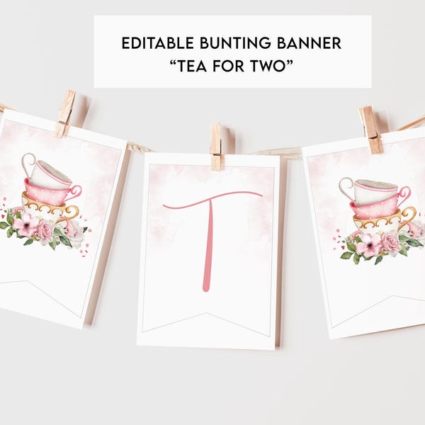 Tea Party Banner - Etsy