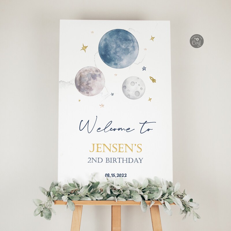 Galaxy Birthday Banner - Etsy