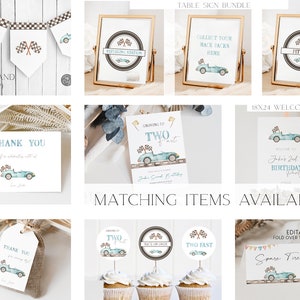 Printable Race Car Birthday Party Sign Set, Pit Stop Sign, Refueling ...