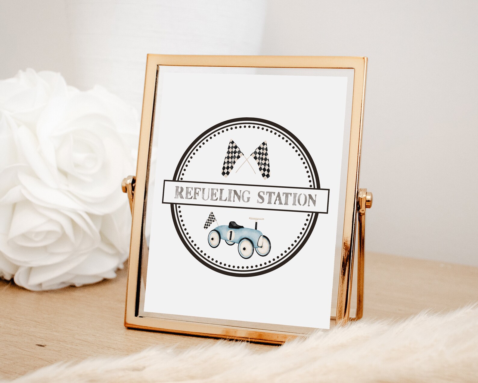 Race Car Party Sign Pack: Pit Stop, Refueling Station (digital Download ...