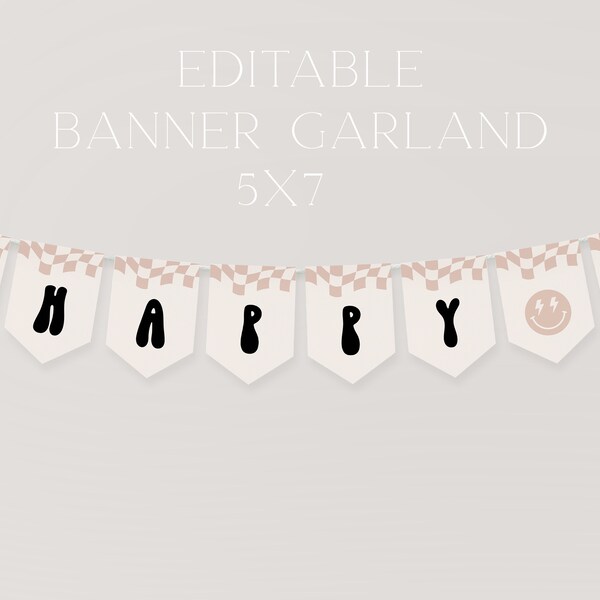 Printable Bunting Birthday - Etsy