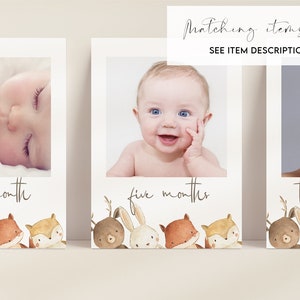 Editable Woodland Animals Birthday Invitation | Cute Forest Animals ...