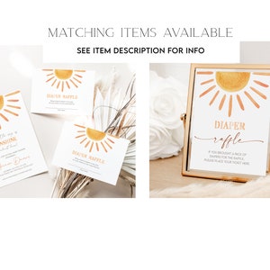 Little Sunshine Books for Baby Card, Editable Boho Sun Gender Neutral ...