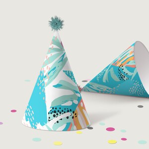 Printable Tropical Pool Party Bundle, Editable Birthday Package Any Age ...