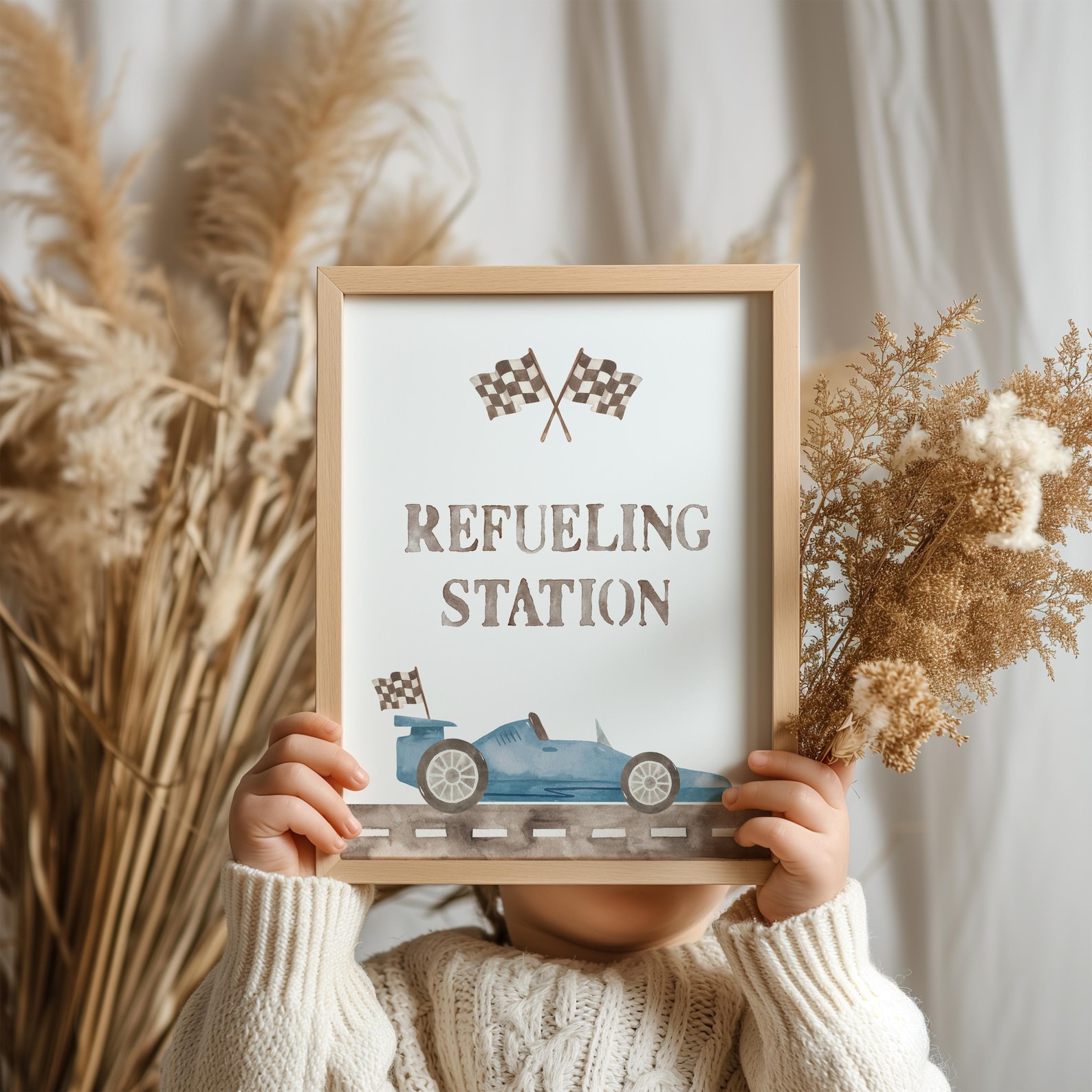 Race Car Refueling Station Sign: Vintage Birthday Party Decor (digital ...