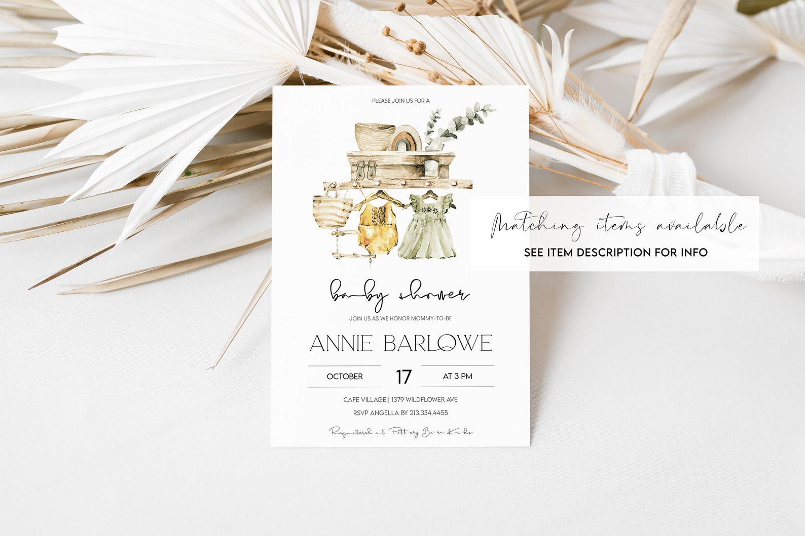 Gender Reveal Invitation Baby Clothes Editable Rustic Gender - Etsy