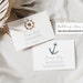 Editable Sailboat Birthday Party Sign, Gifts and Cards Sign Nautical ...