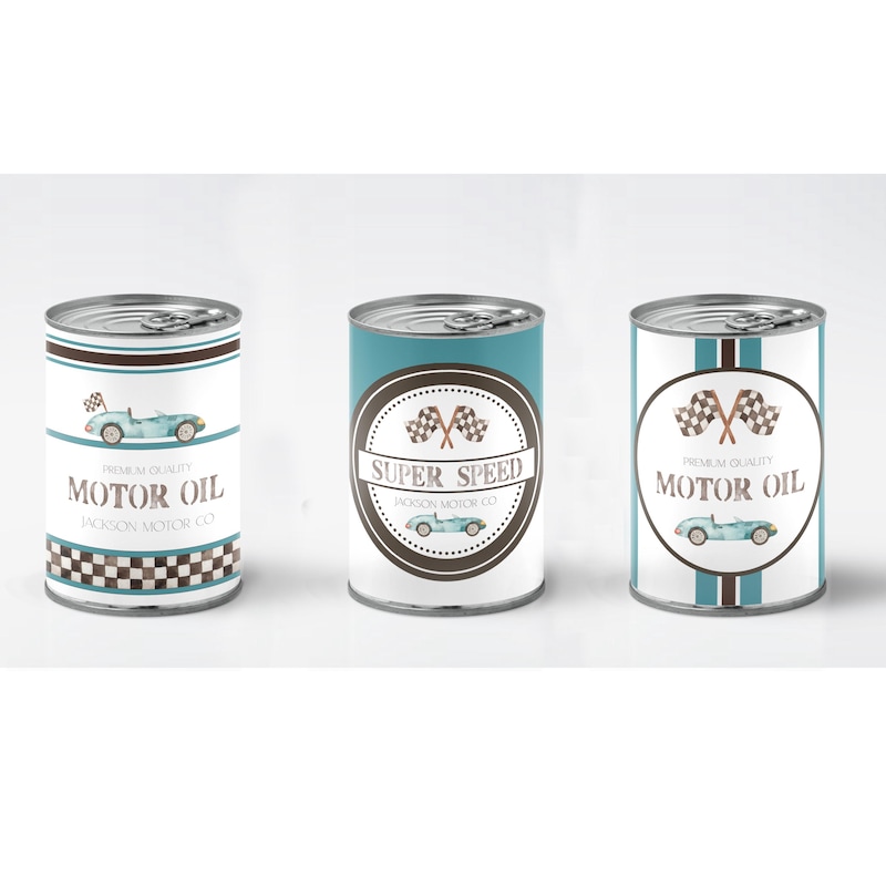 Motor Oil Can Labels - Etsy