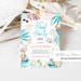Printable Tropical Birthday Cupcake Toppers, Editable Summer Beach Pool ...