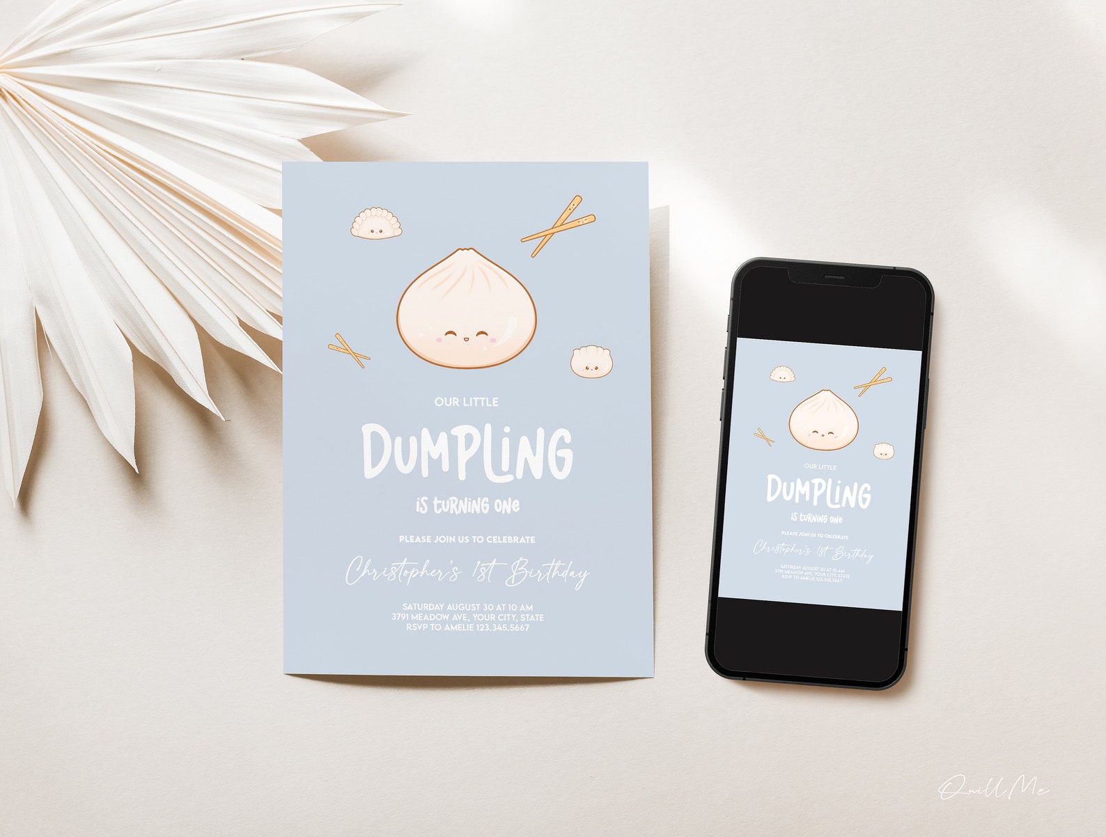 Dumpling Birthday Thank You Tags: Editable Dim Sum Party Favor (instant ...