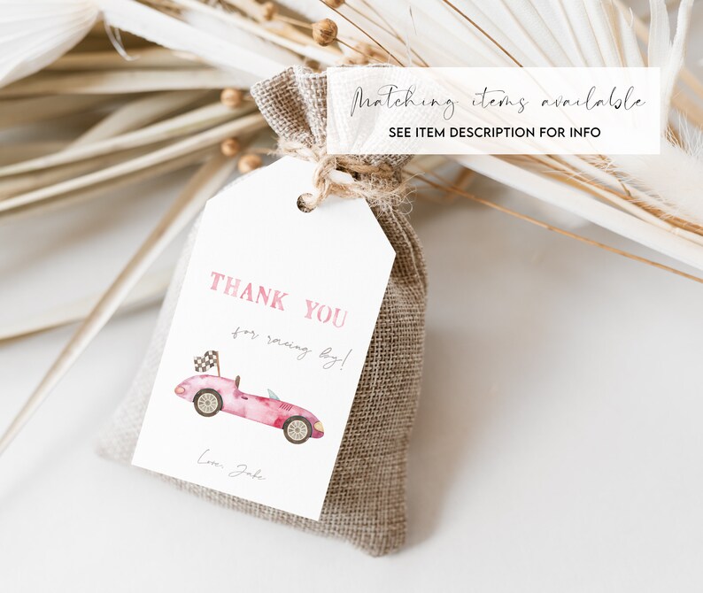 Ready to Print Pit Stop Sign Pink Race Car Birthday Party - Etsy