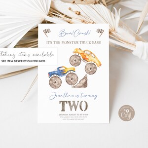 Printable Monster Trucks Refueling Sign Yellow Monster Jam Party ...