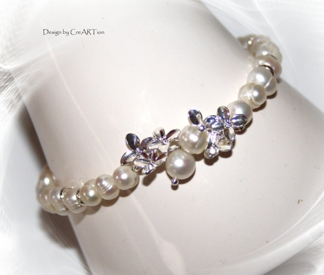 Bracelet Real Pearls Bridal Jewelry Bride - Etsy