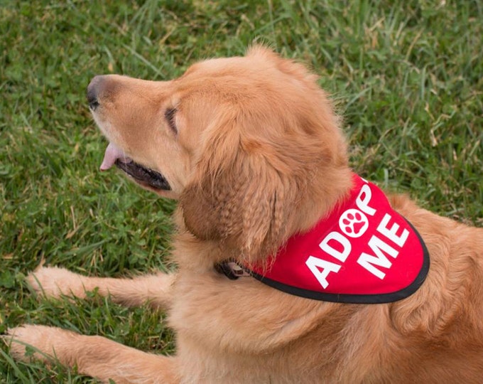 ADOPT ME Bandana Scarf for Rescue Dogs - Etsy