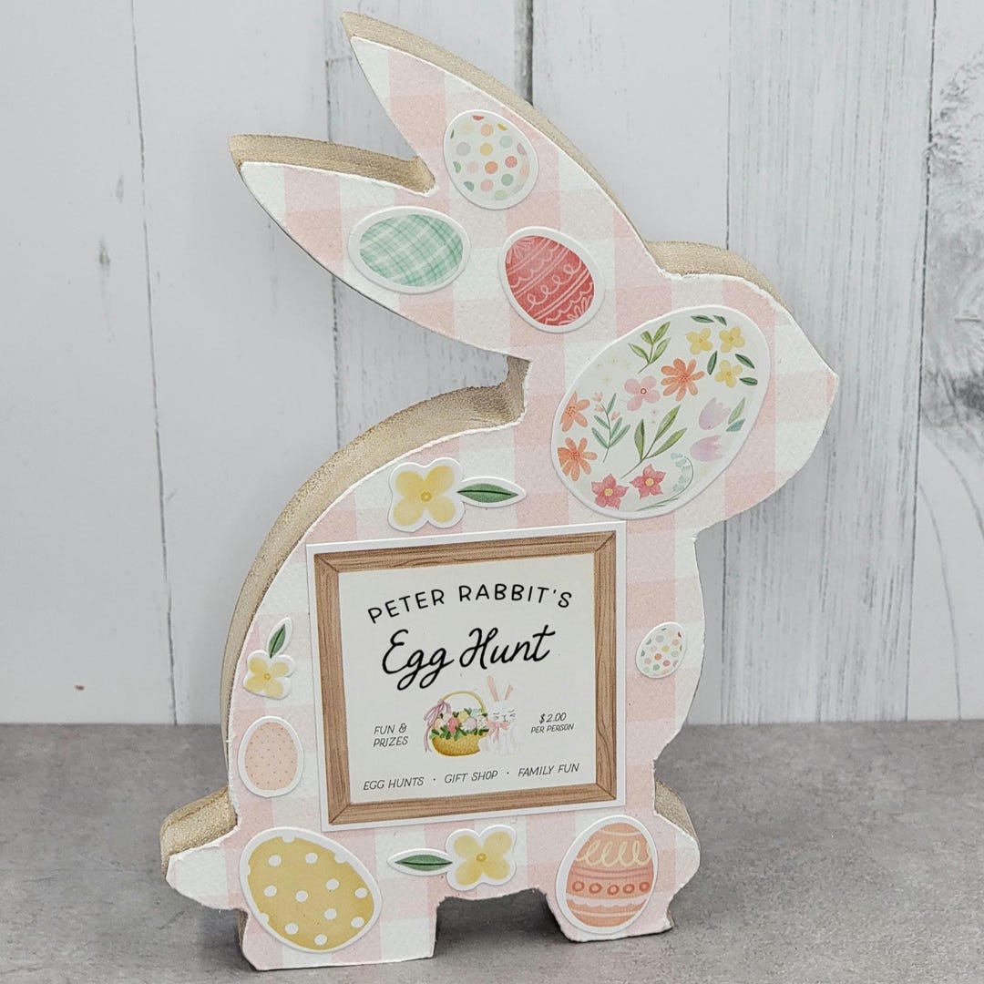 Wooden Easter Bunny Shelf Sitters - Etsy