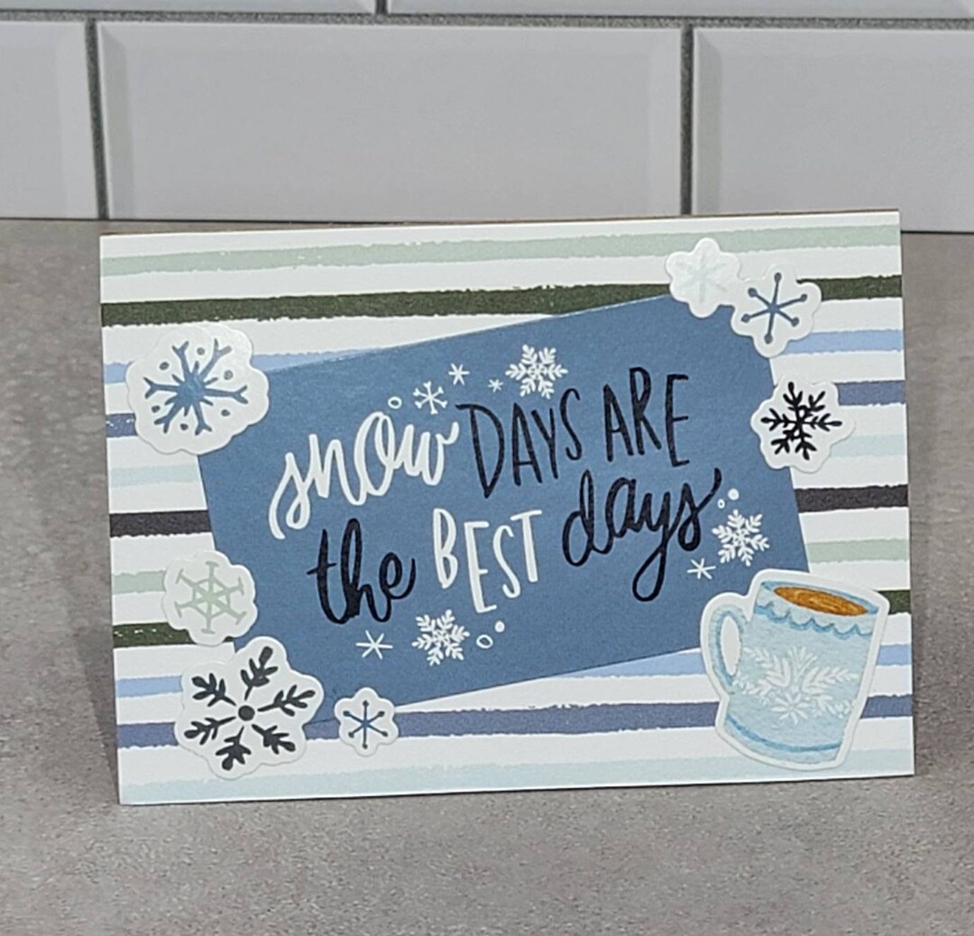 Snow Days Little Cards - Set of 4 - Etsy