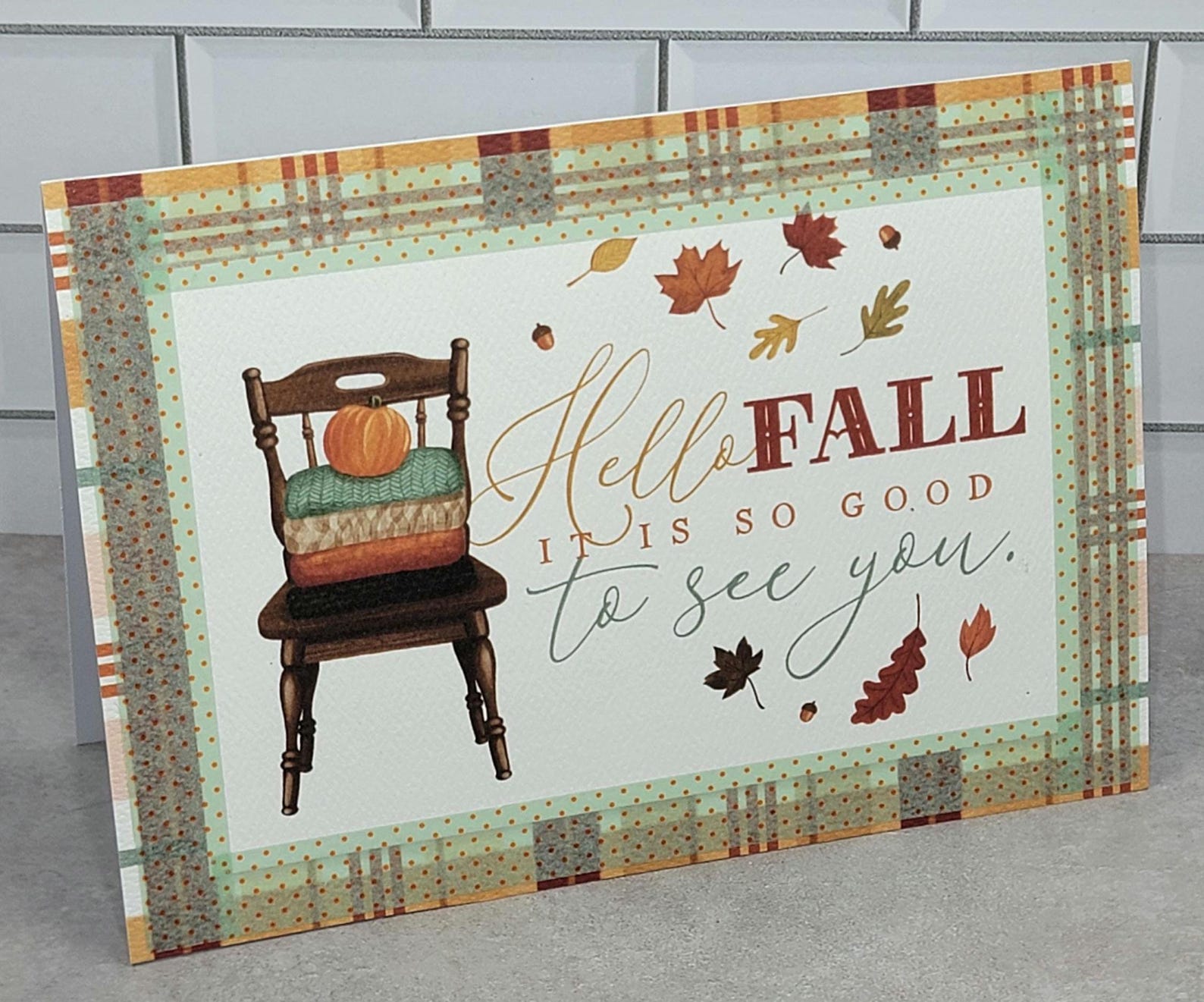 Welcome Fall - Large White Cards - Etsy