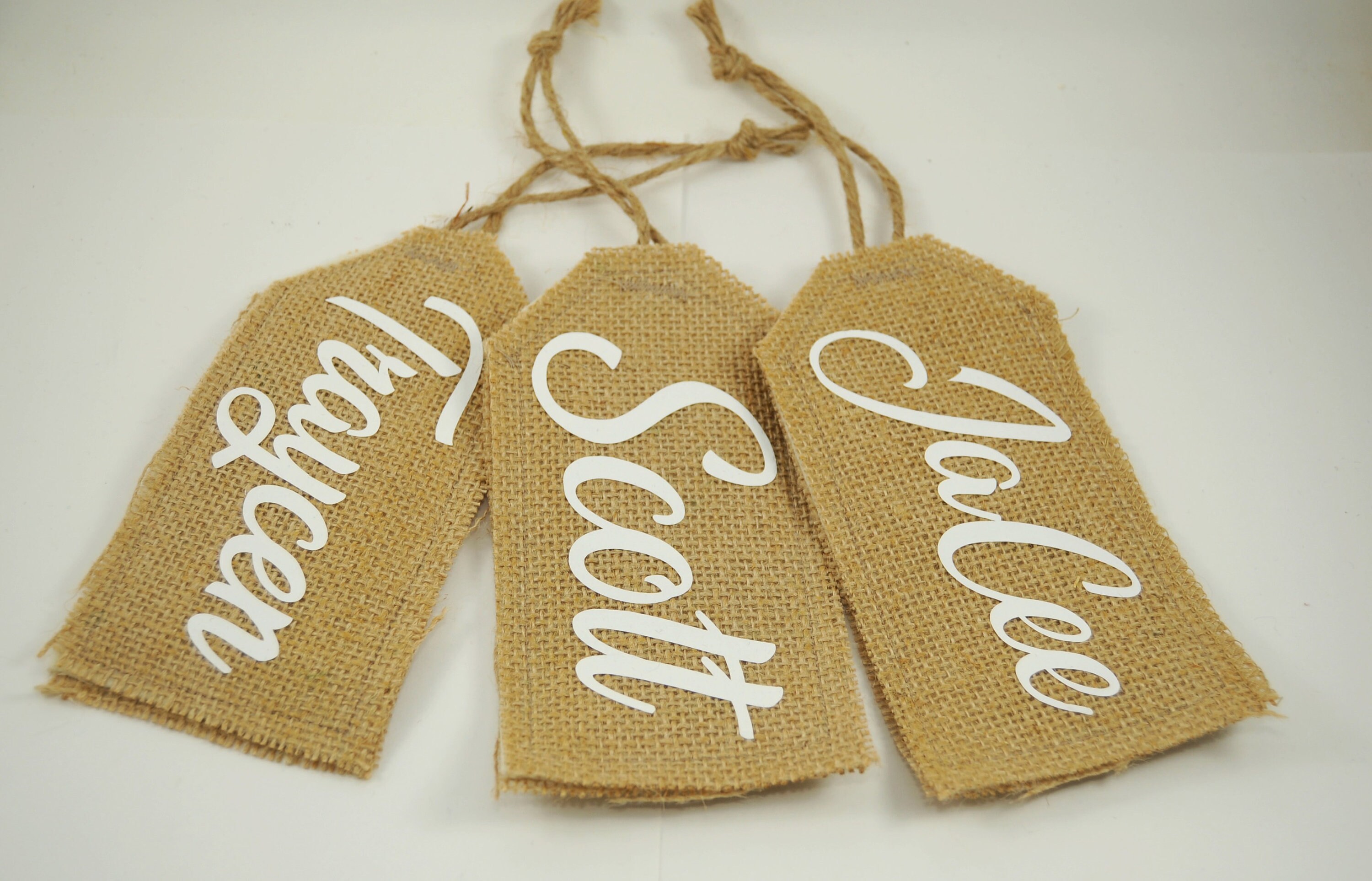 Stocking Name Tags Personalized Tags Large Christmas - Etsy