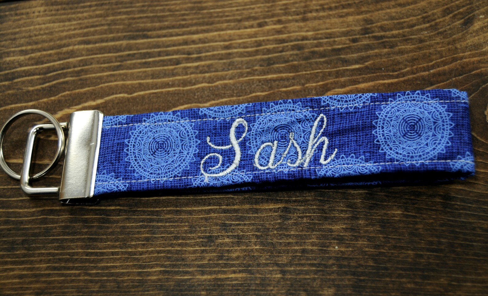 Monogram Wrist Key Fob Key Chain for Women in Your Choice of - Etsy