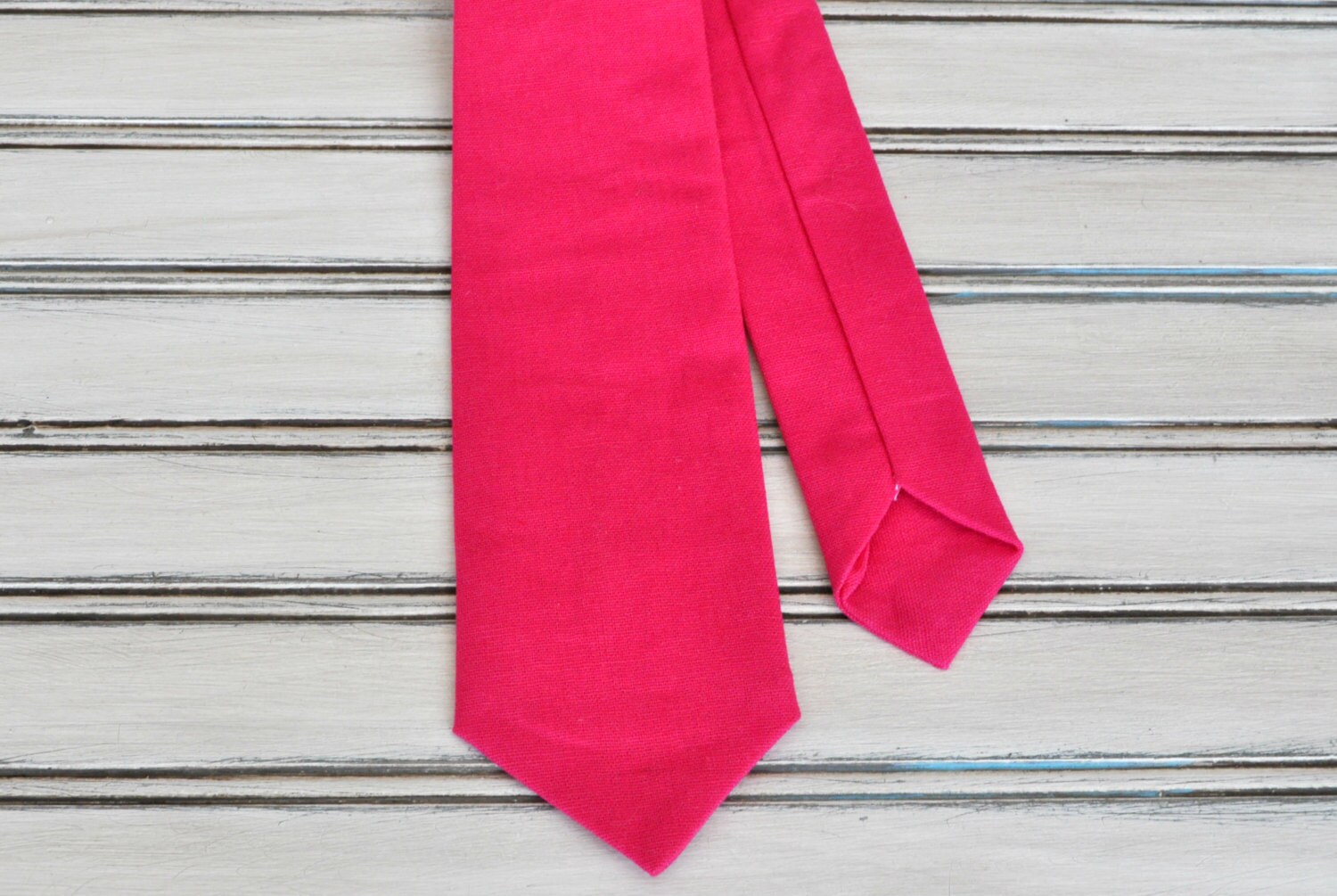 Hot Pink Linen Tie for Men, Youth, Boys, Fathers Day Gift - Etsy