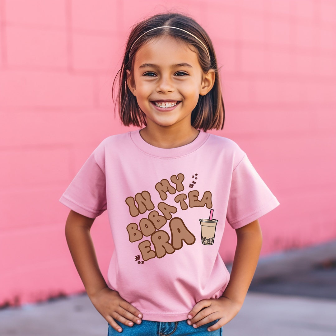 Boba Shirt, Kids Boba Shirt, Cute Boba Tee, Youth Bubble Tea Shirts, in ...