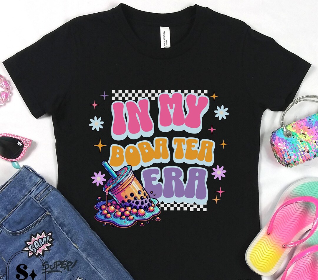 Boba Shirt, Youth Boba Tea Tshirt, Girls Boba T-shirt, Kids Boba Tee ...