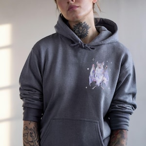 Pastel Goth Bat Hoodie, Creepy Cute Hooded Sweatshirt, Whimsigoth ...
