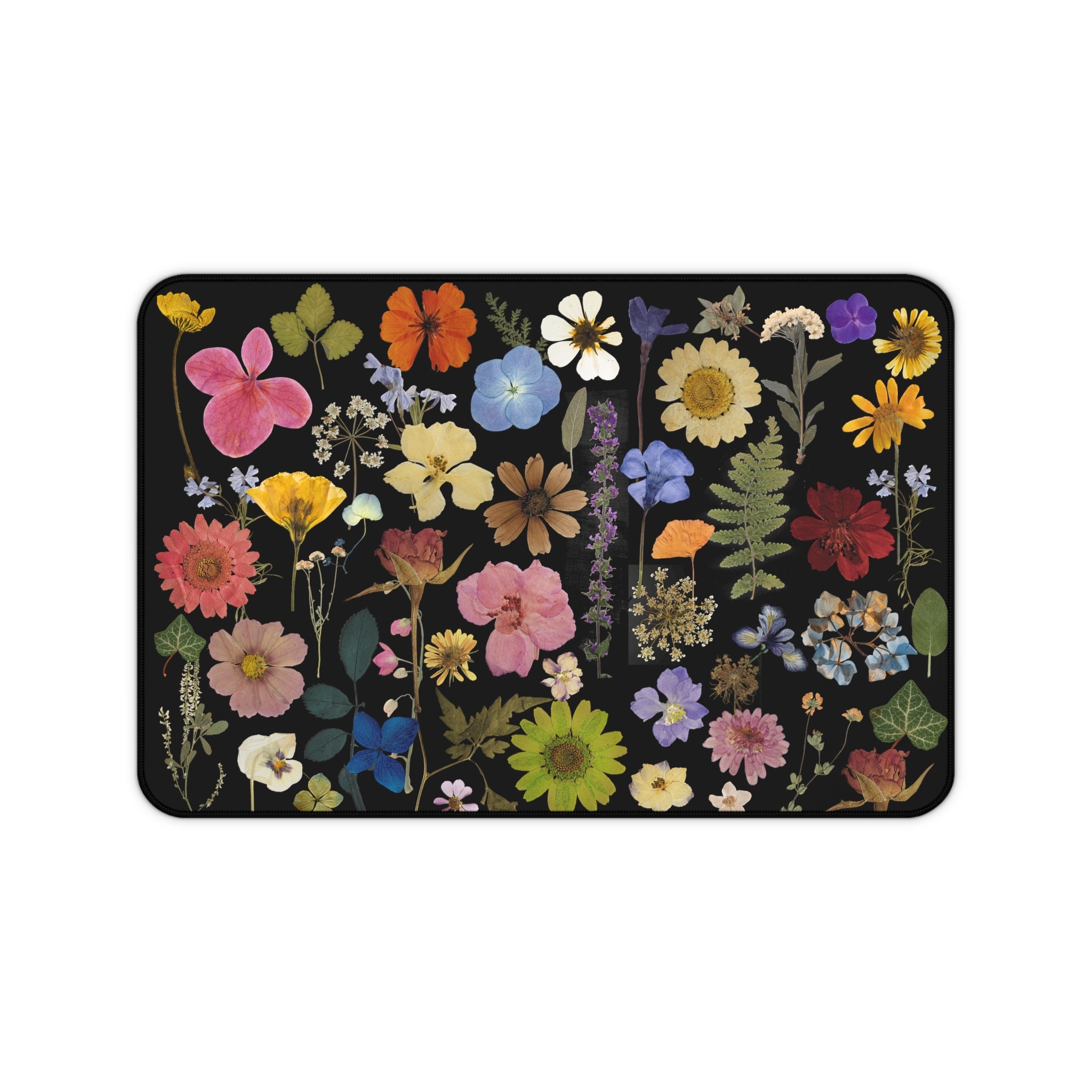 Cottagecore Desk Mat, Boho Floral Desk Mat, Wildflowers Computer Mat ...