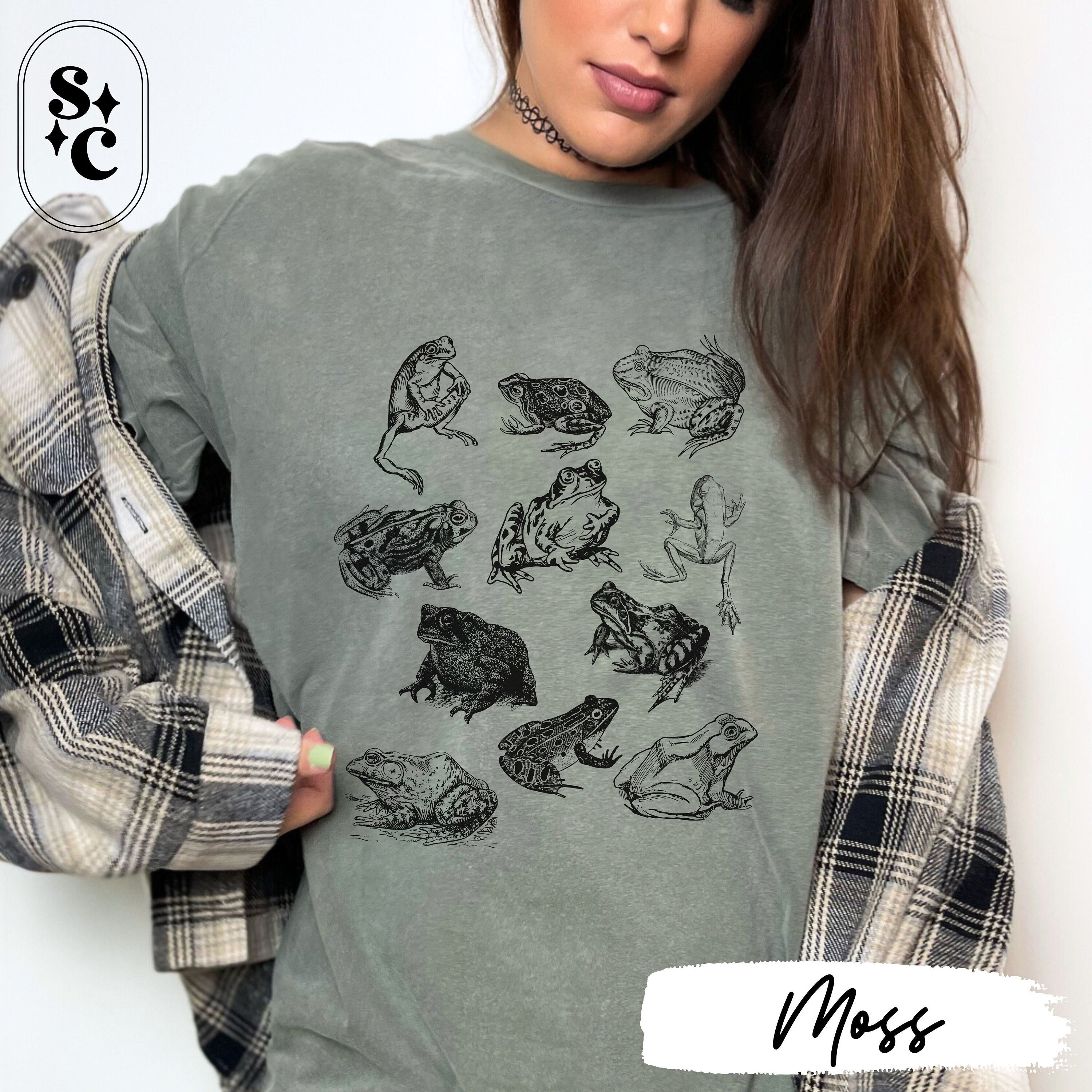 Toad Shirt, Frog Shirt, Cottagecore Frog, Goblincore Shirt, Fairycore ...