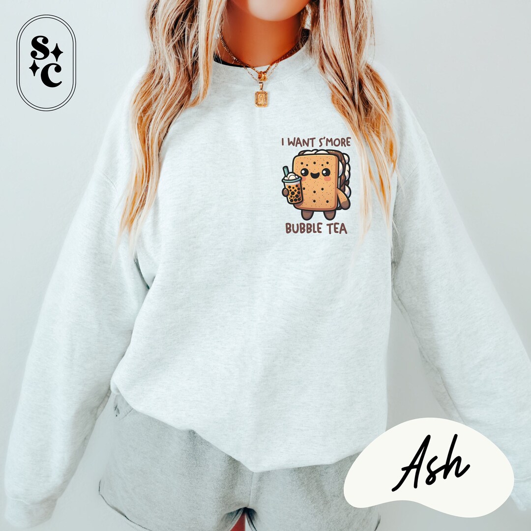 Boba Shirt, Bubble Tea Sweatshirt, Boba Tea Crewneck, Anime Sweatshirt ...