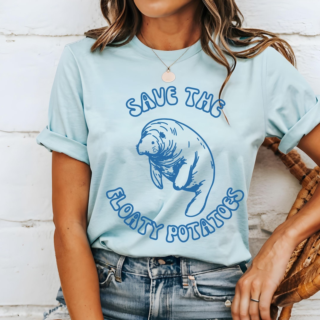 Manatee Shirt, Save the Manatees, Earth Day Shirt, Respect the Locals ...