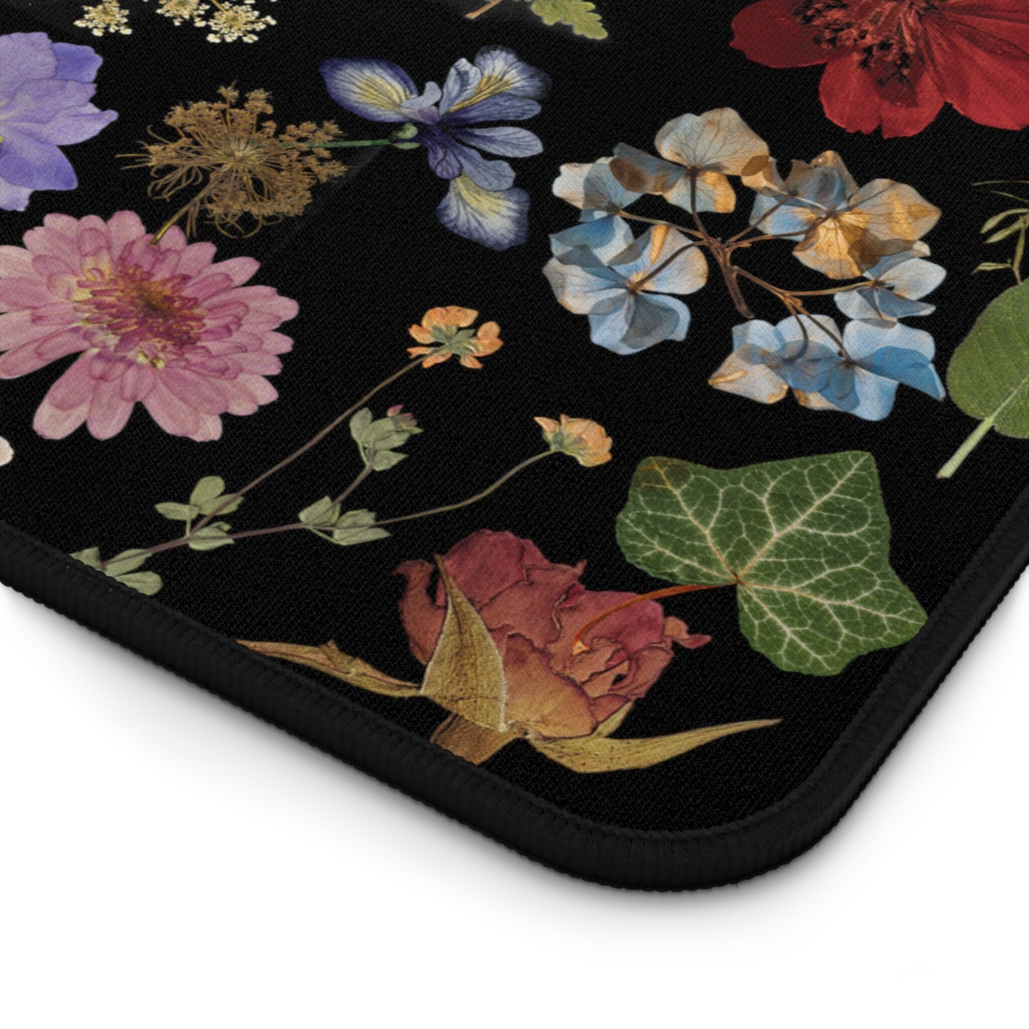 Cottagecore Desk Mat, Boho Floral Desk Mat, Wildflowers Computer Mat ...