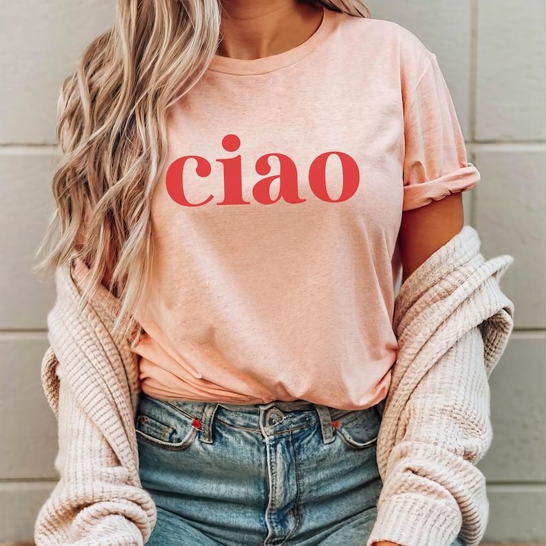 Ciao Shirt, Downtown Girl, Italia Theme Gift, Cute Preppy Tshirt, Cool ...