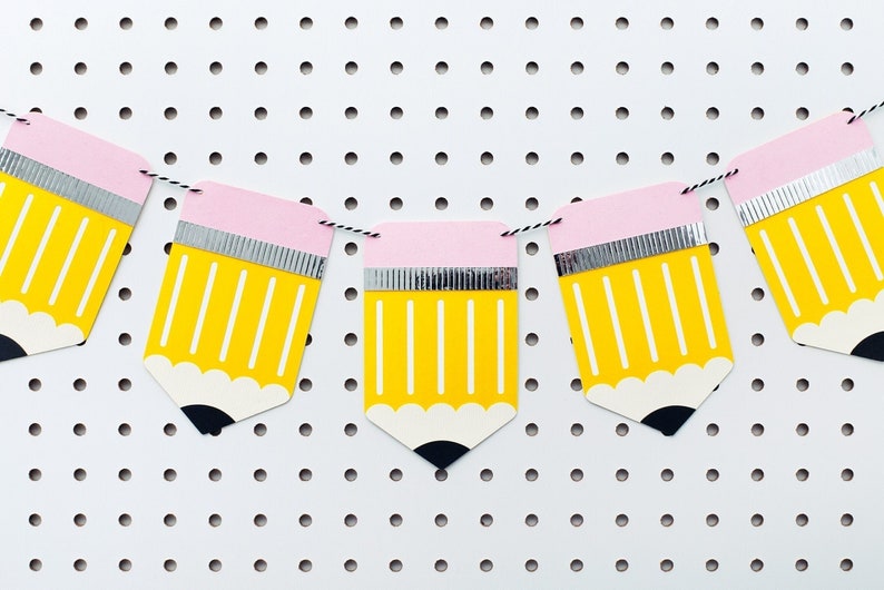 Pencil Banner SVG / Pencil Garland SVG / Classroom Decor SVG - Etsy UK