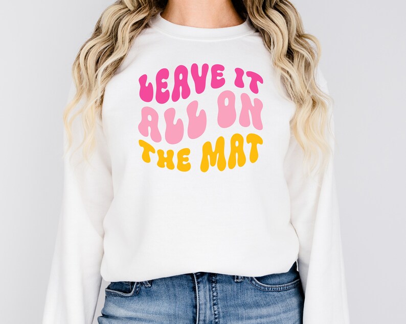 Leave It All on the Mat SVG EPS JPEG / Cheerleader Shirt / Cheerleading ...
