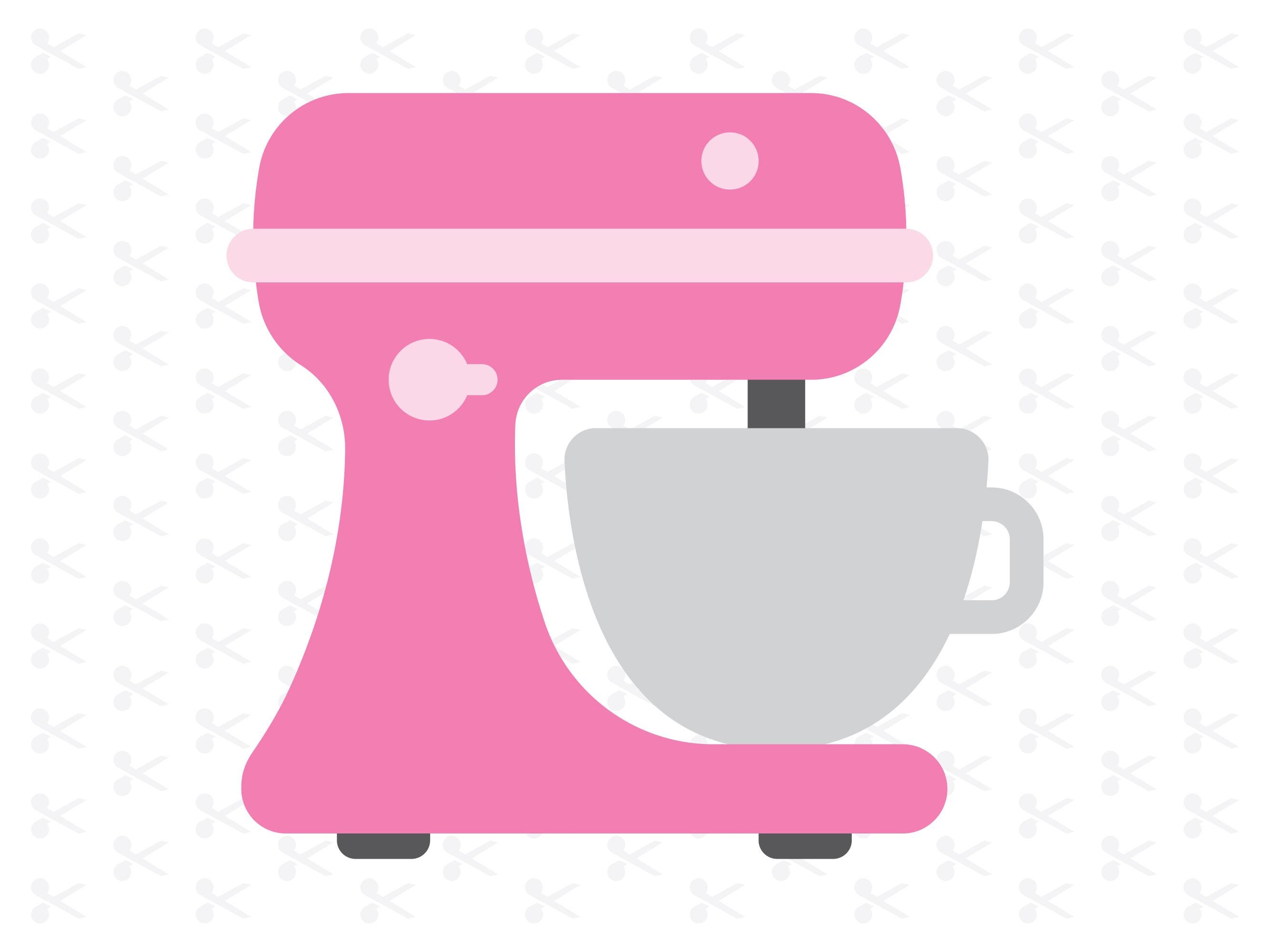 Pink Stand Mixer Svg Png Jpg Eps Pdf Dxf Ai / Layered Kitchen Mixer ...