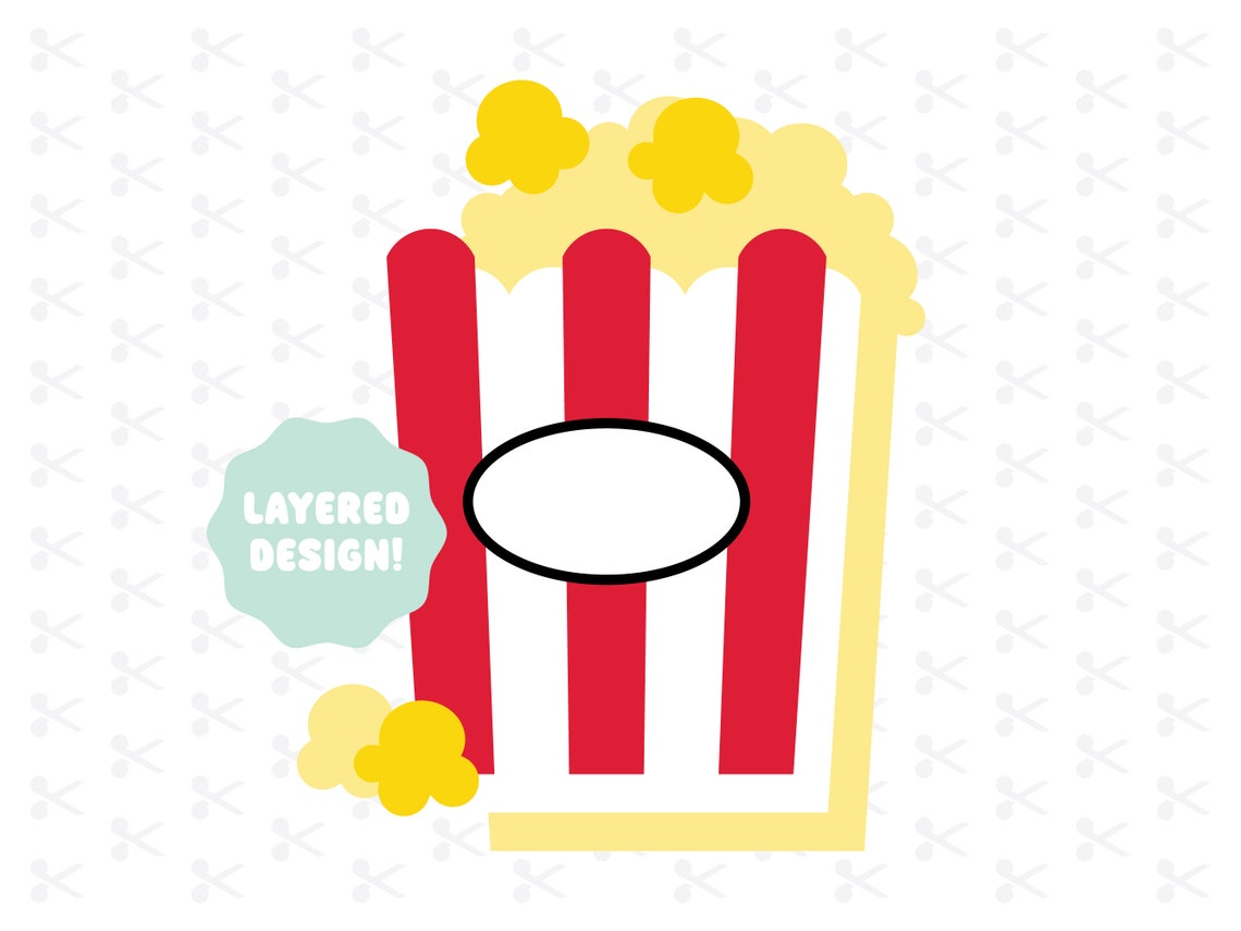 Popcorn Svg Png Jpg Eps Ai / Popcorn Box / Popcorn Cut File / Popcorn ...