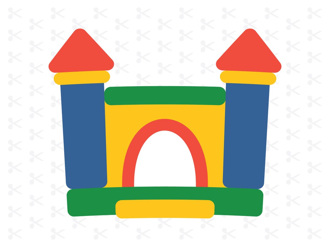 Bounce House Svg Png Jpg Eps Pdf Dxf Ai / Bouncy Castle / Jump House ...