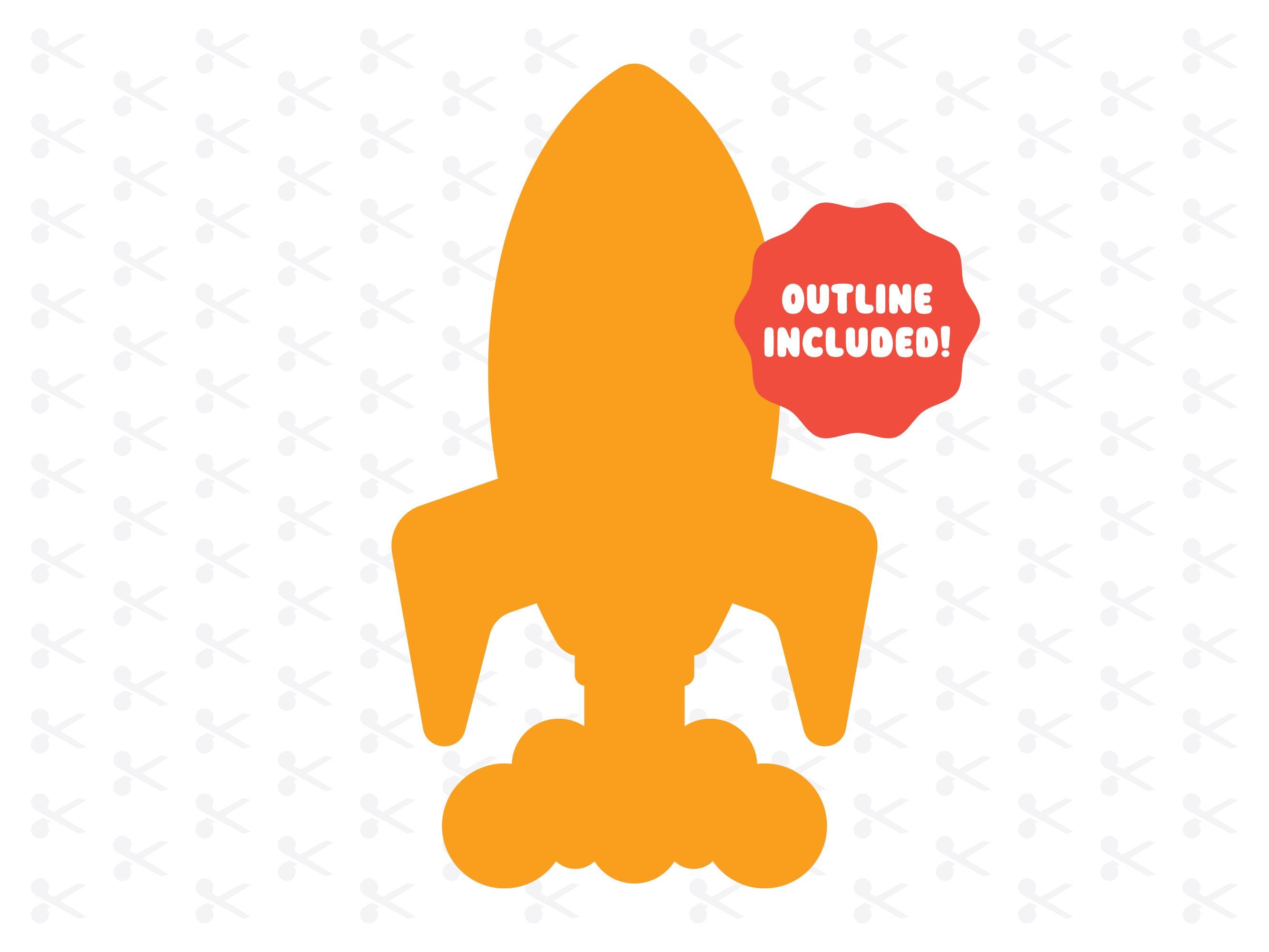 Cute Rocket Ship Svg Png Jpg Eps Pdf Ai / Spaceship / Space Shuttle ...