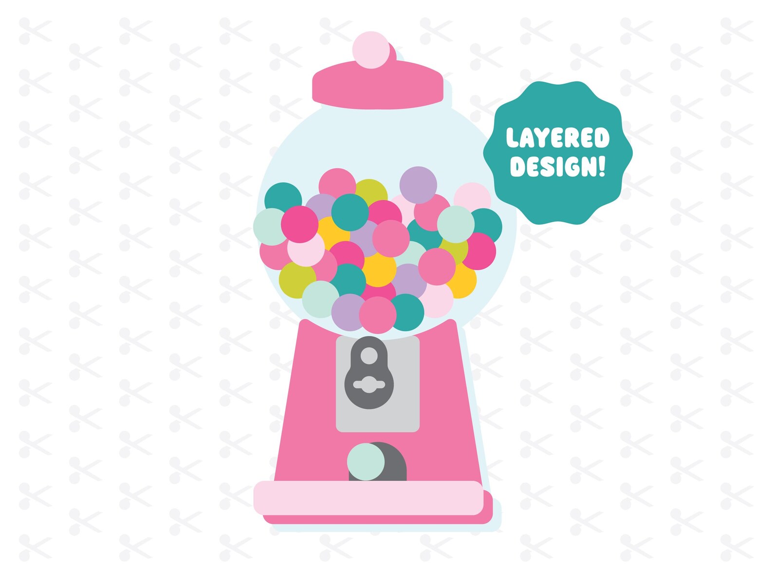 Cute Gumball Machine Svg Png Jpg Eps Pdf Ai / Gumball Machine Clipart ...