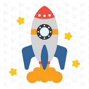 Cute Rocket Ship Svg Png Jpg Eps Pdf Ai / Spaceship / Space Shuttle ...