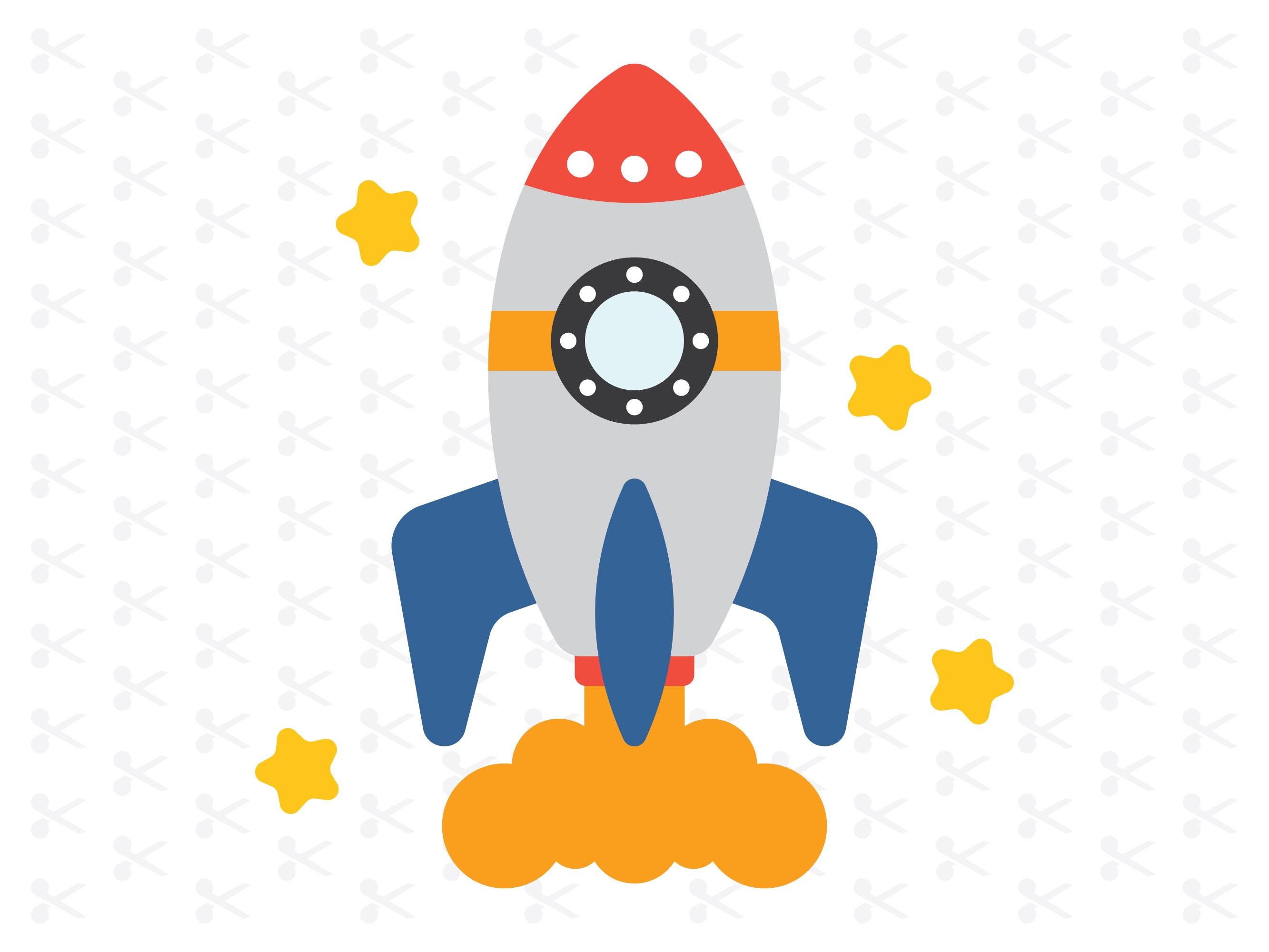 Cute Rocket Ship Svg Png Jpg Eps Pdf Ai / Spaceship / Space Shuttle ...
