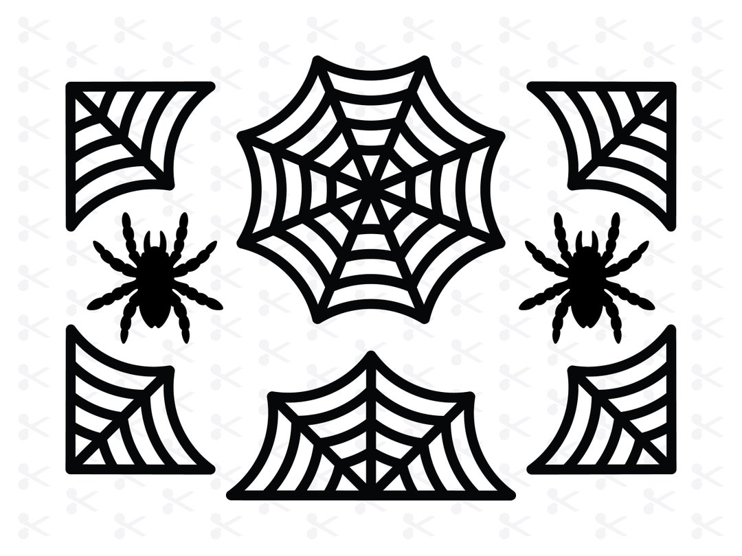 Web Bundle SVG / Spider Web / Half Spider Web / Corner Spider Web ...