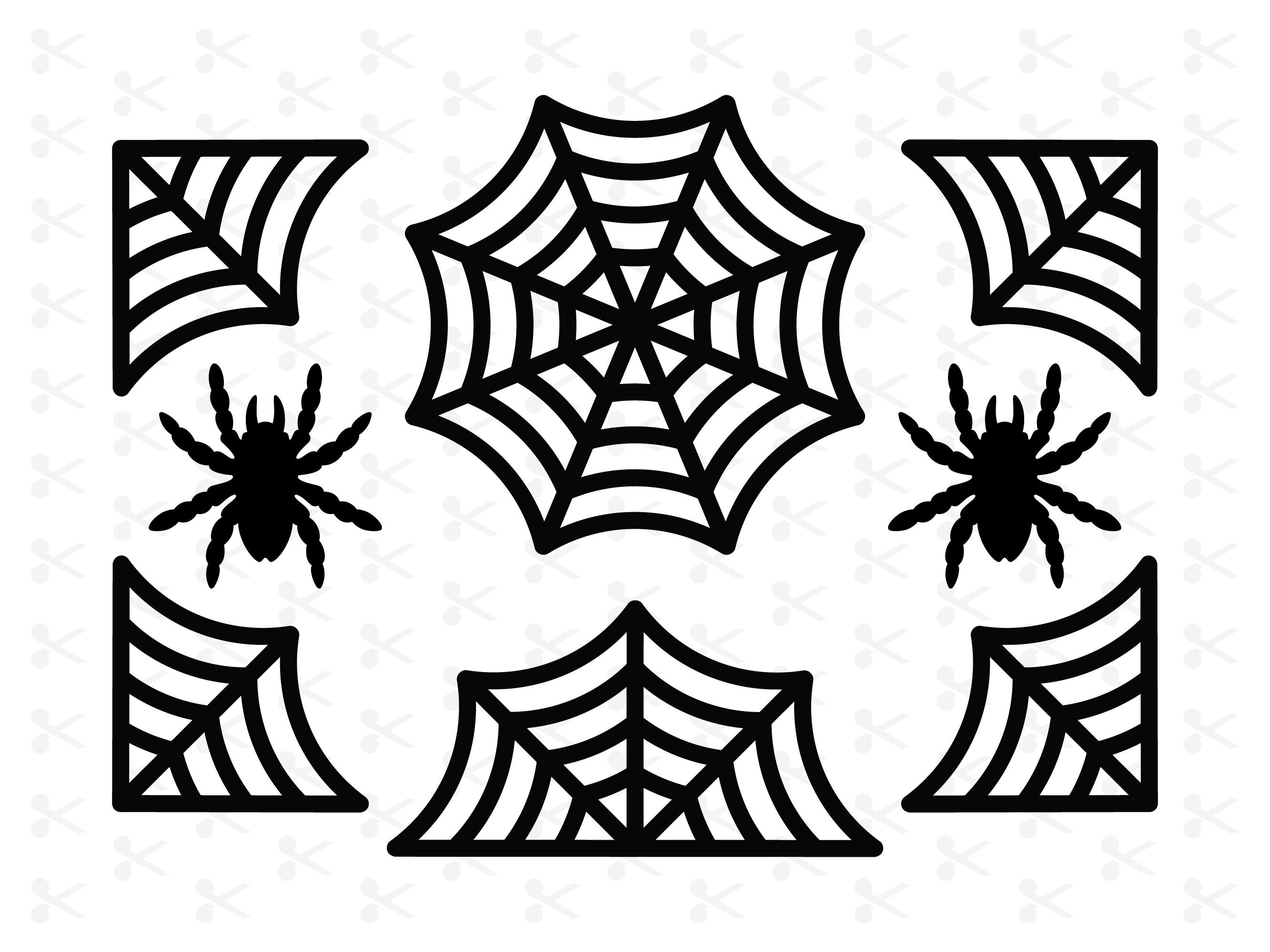 Web Bundle SVG / Spider Web / Half Spider Web / Corner Spider Web ...