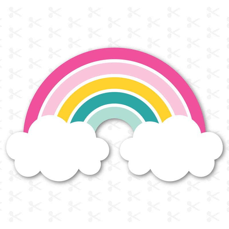 Clip Rainbow Kawaii - Etsy