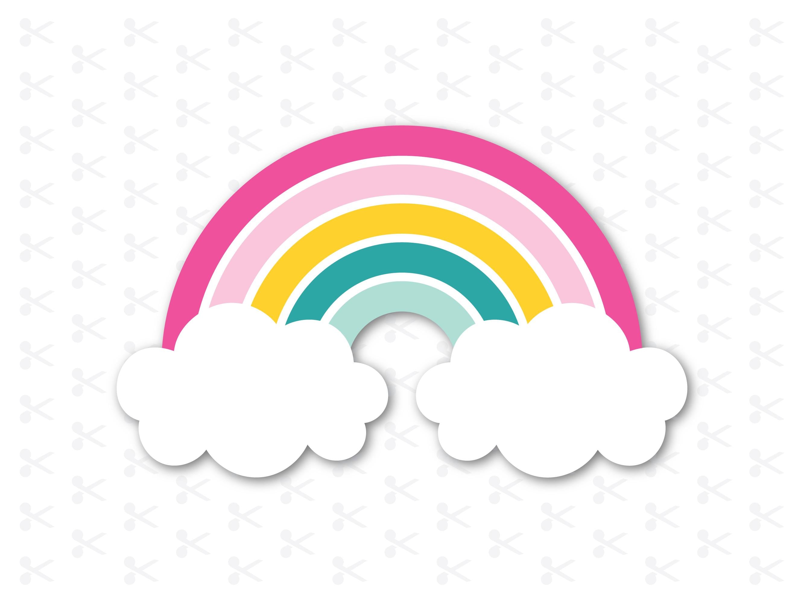 Layered Rainbow Svg Png Jpg Eps Pdf Dxf Ai / Rainbow Cake Topper ...