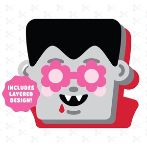 Cute Vampire Svg Png Jpg Eps Ai / Vampire Face / Dracula / Hippie ...
