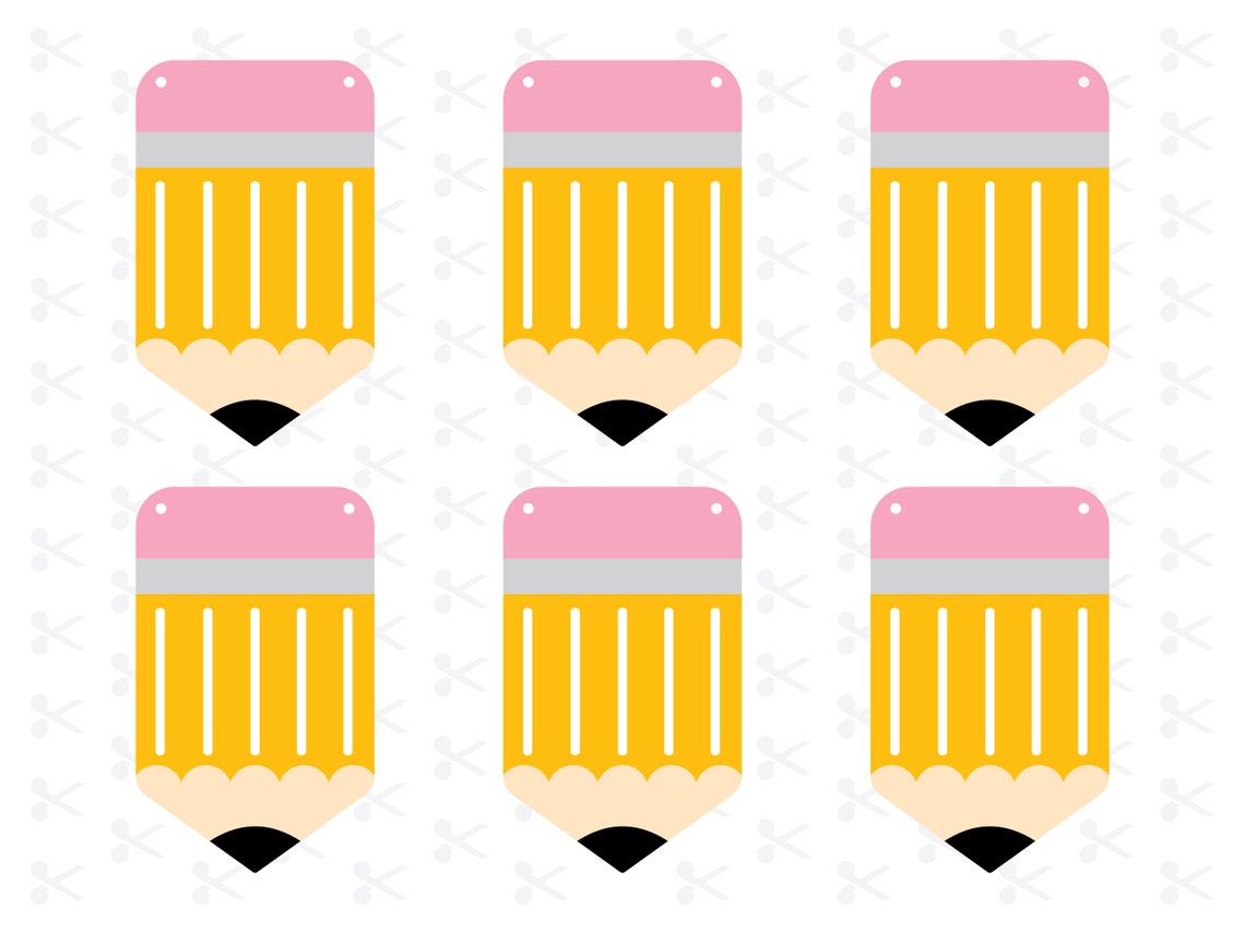 Pencil Garland SVG / Pencil Bunting SVG / Back to School SVG / Back to ...