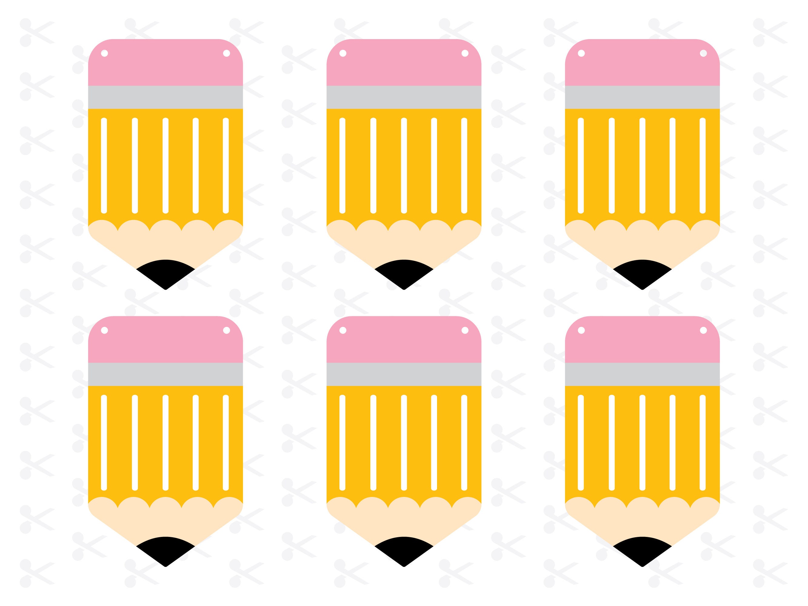 Pencil Garland SVG / Pencil Bunting SVG / Back to School SVG / Back to ...